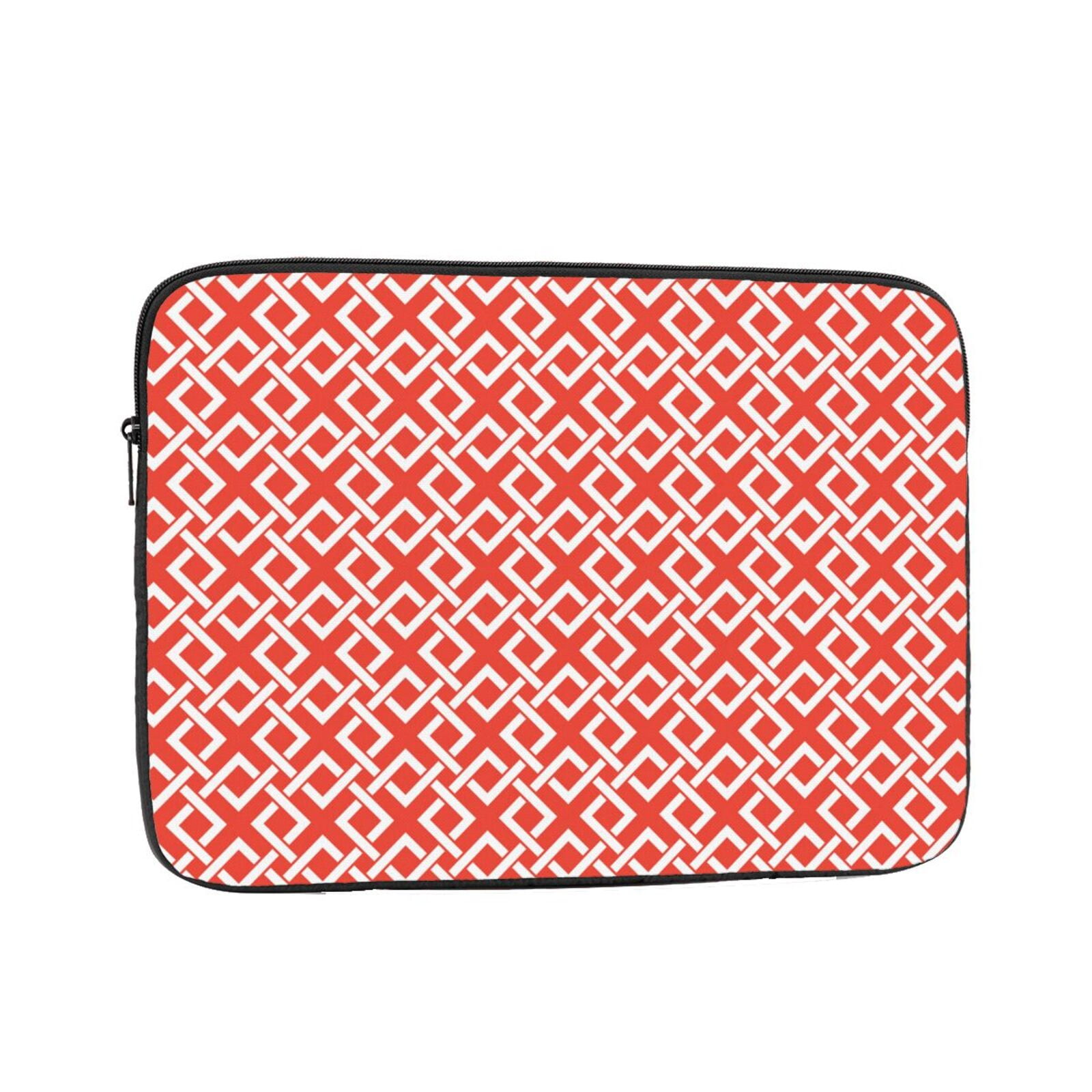LNWH Red Mesh Texture Seamless Pattern Laptop Sleeve, Notebook Computer ...