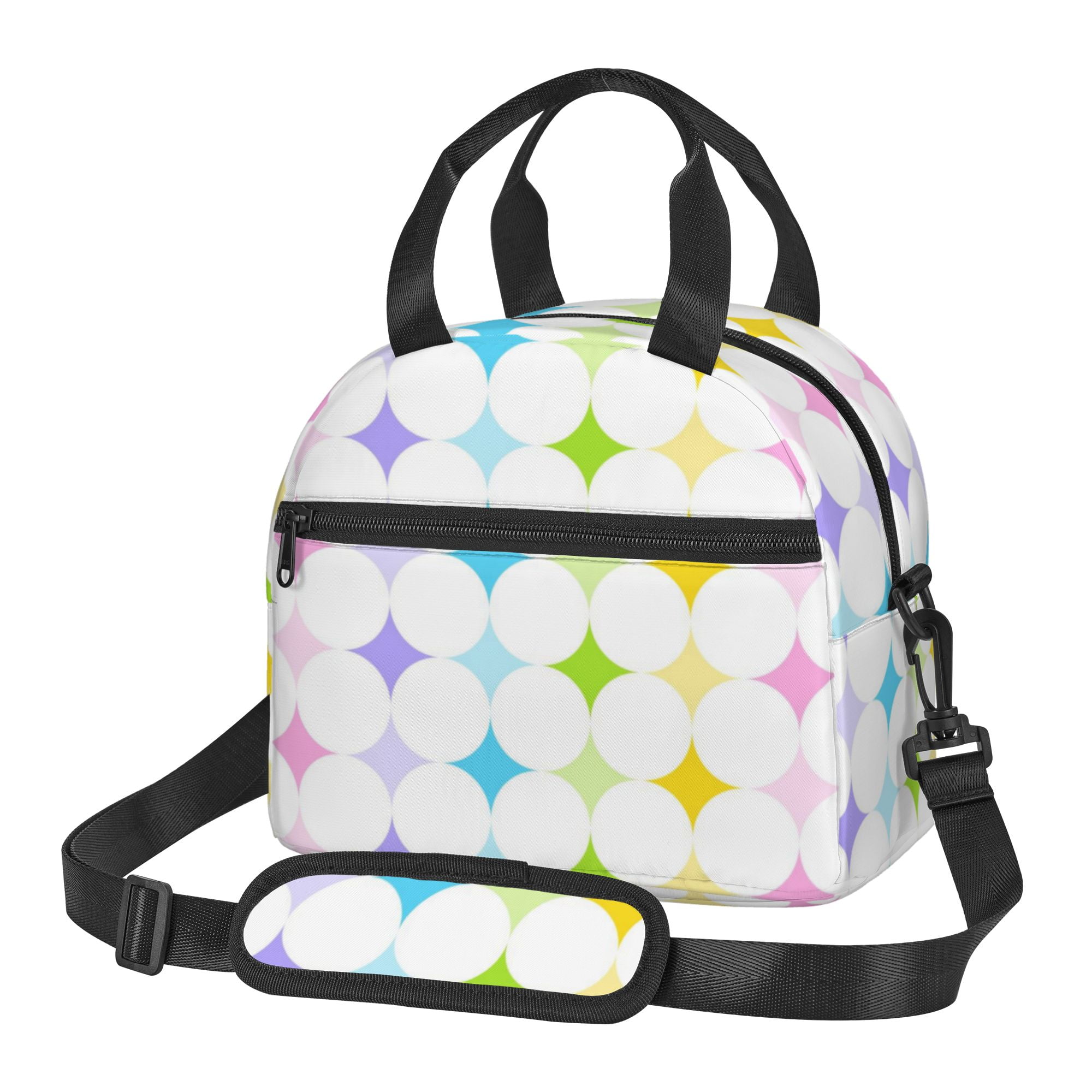 LNWH Shiny Sparkle Sparkling Glitter Pattern Lunch Bag, Reusable High ...