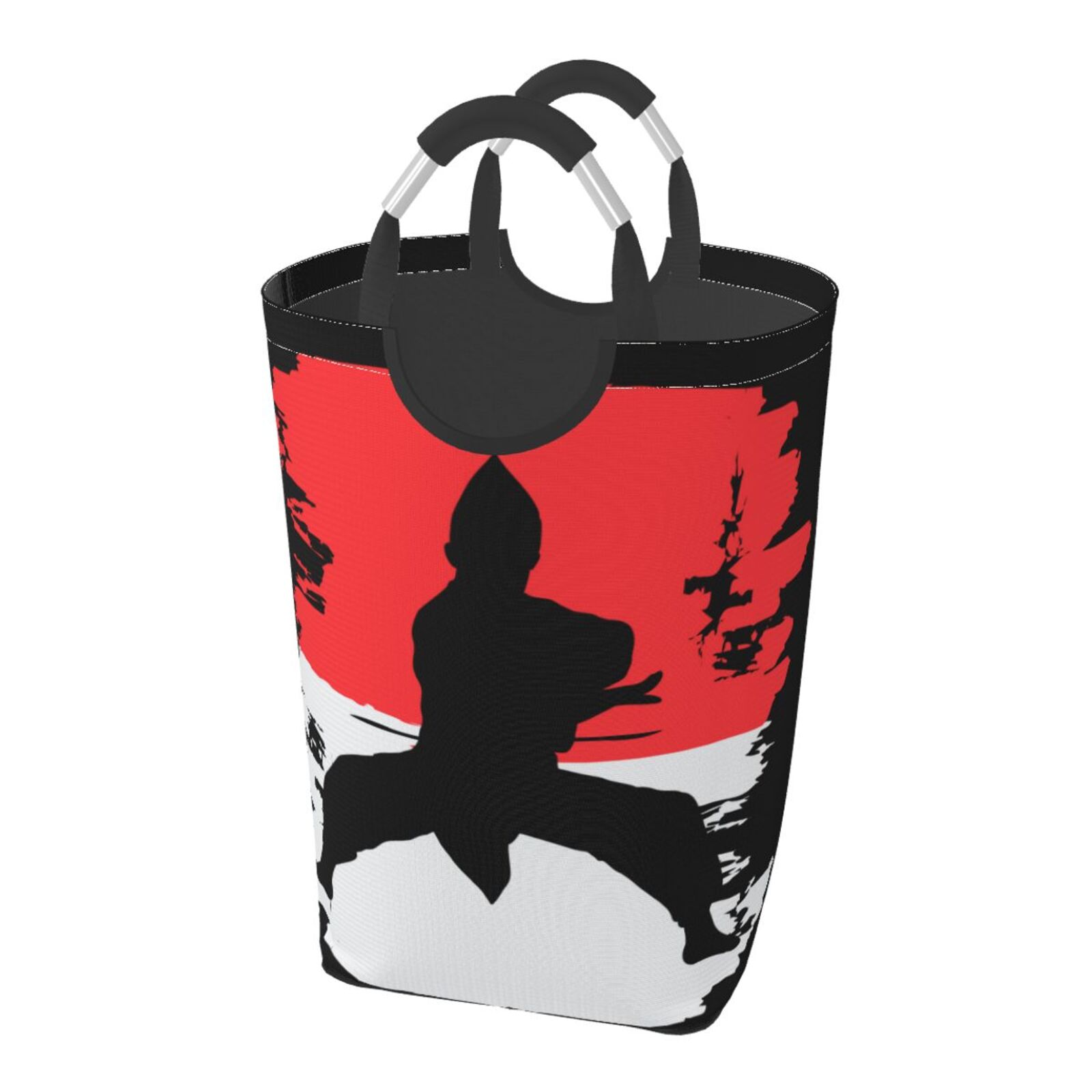LNWH Silat Illustration Logo Pattern Laundry Basket, 50L Large Capacity ...