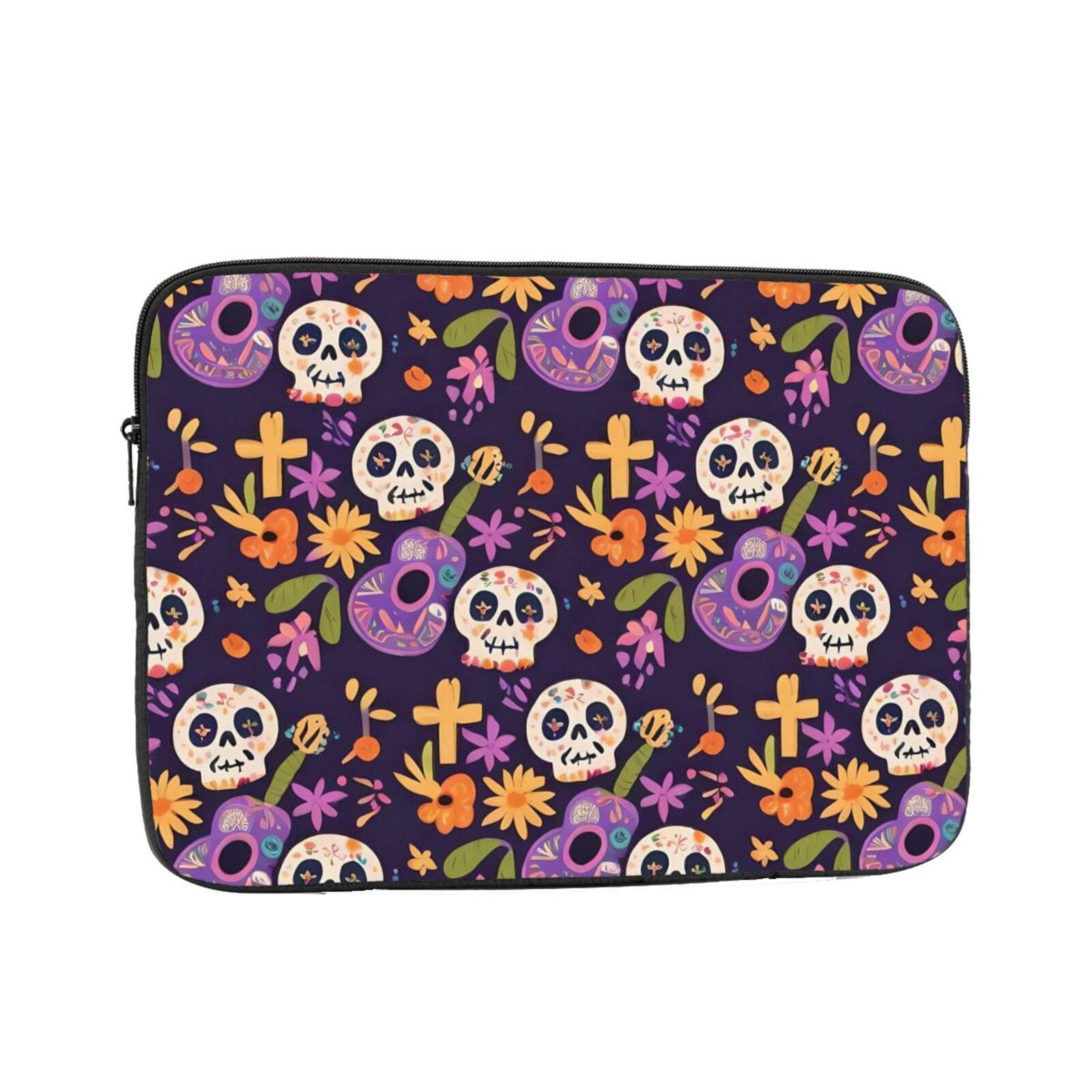 LNWH Skeleton Guitar Death Devil Pattern Laptop Sleeve, Notebook ...