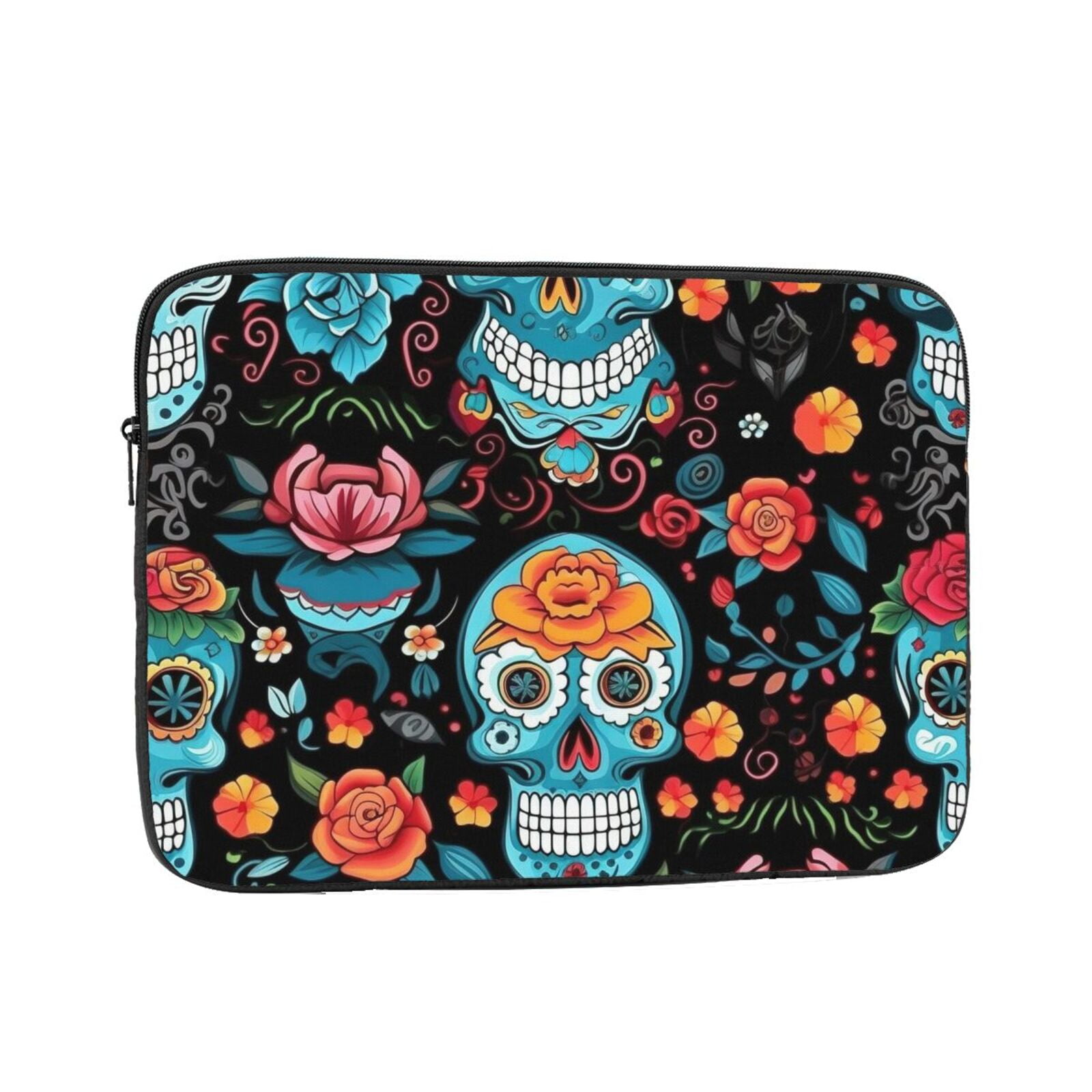 LNWH Skull of Death Pattern Laptop Sleeve, Notebook Computer Pocket ...