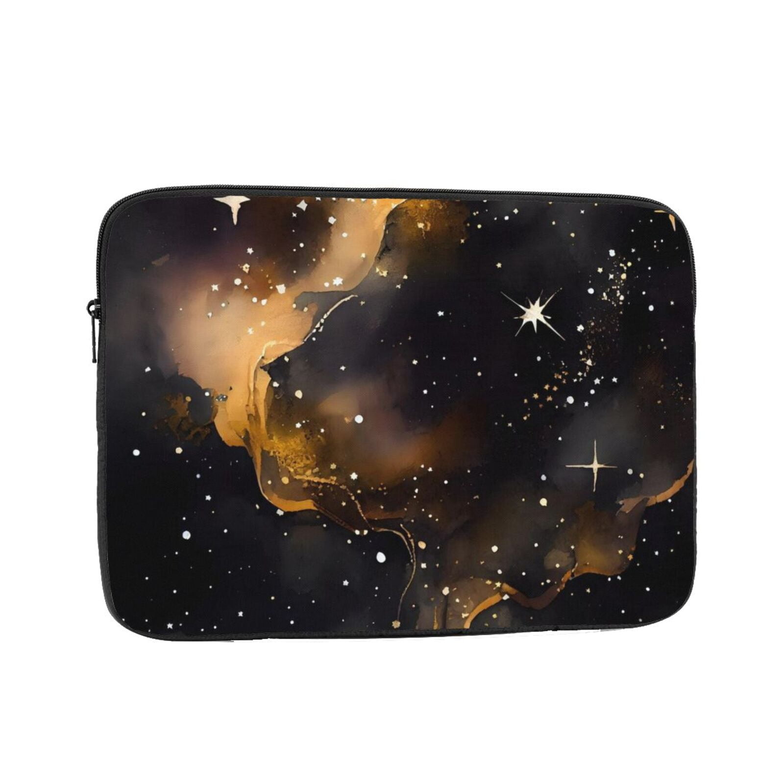 LNWH Space Galaxy Golden Waves Pattern Laptop Sleeve, Notebook Computer ...