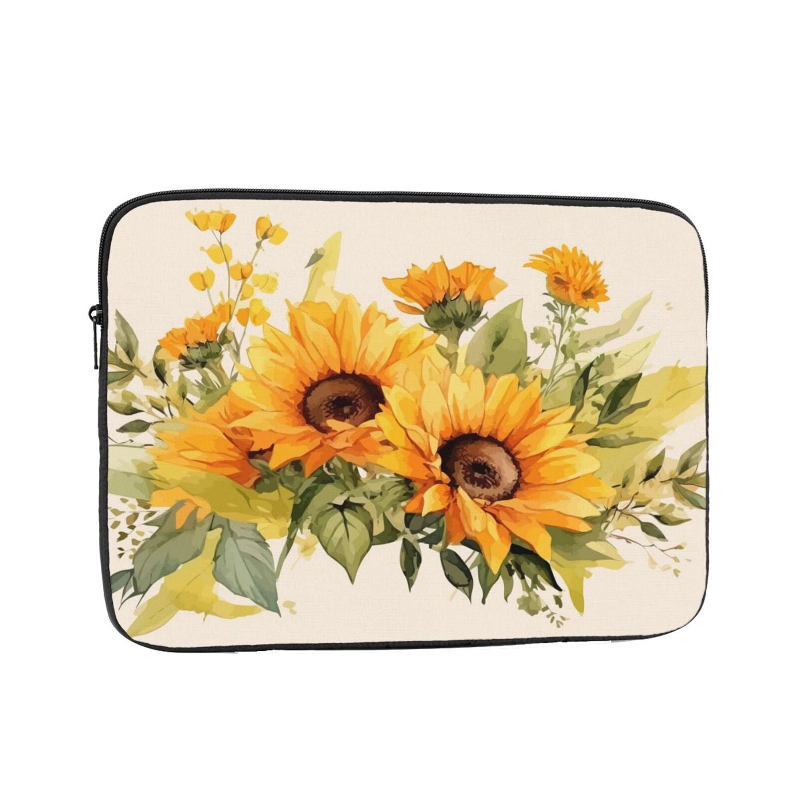 LNWH Sunflower Floral Abstract Botanical Pattern Laptop Sleeve ...