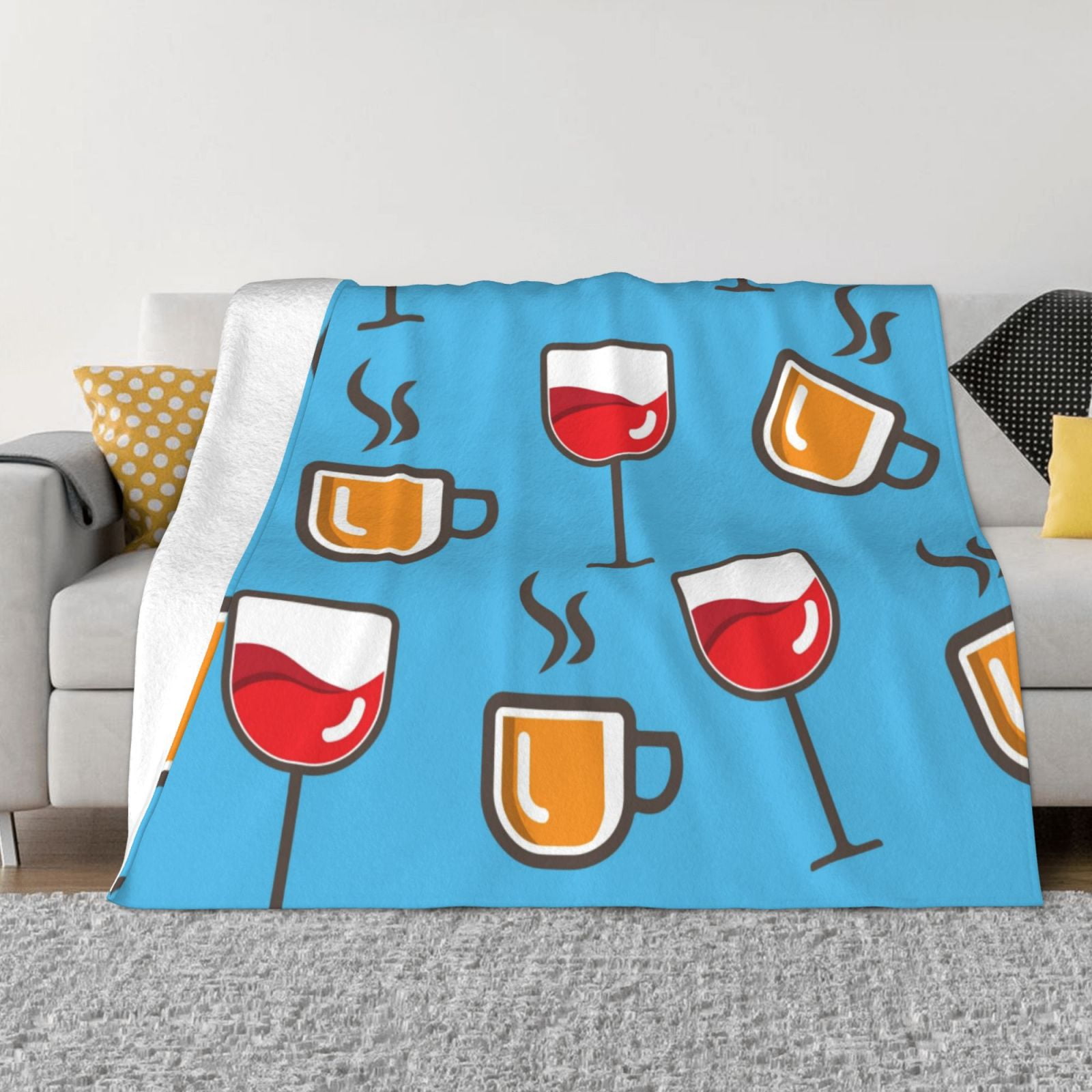 LNWH Super Soft Flannel Bed Blanket, Cozy Fluffy Warm All Seasons Shaky ...