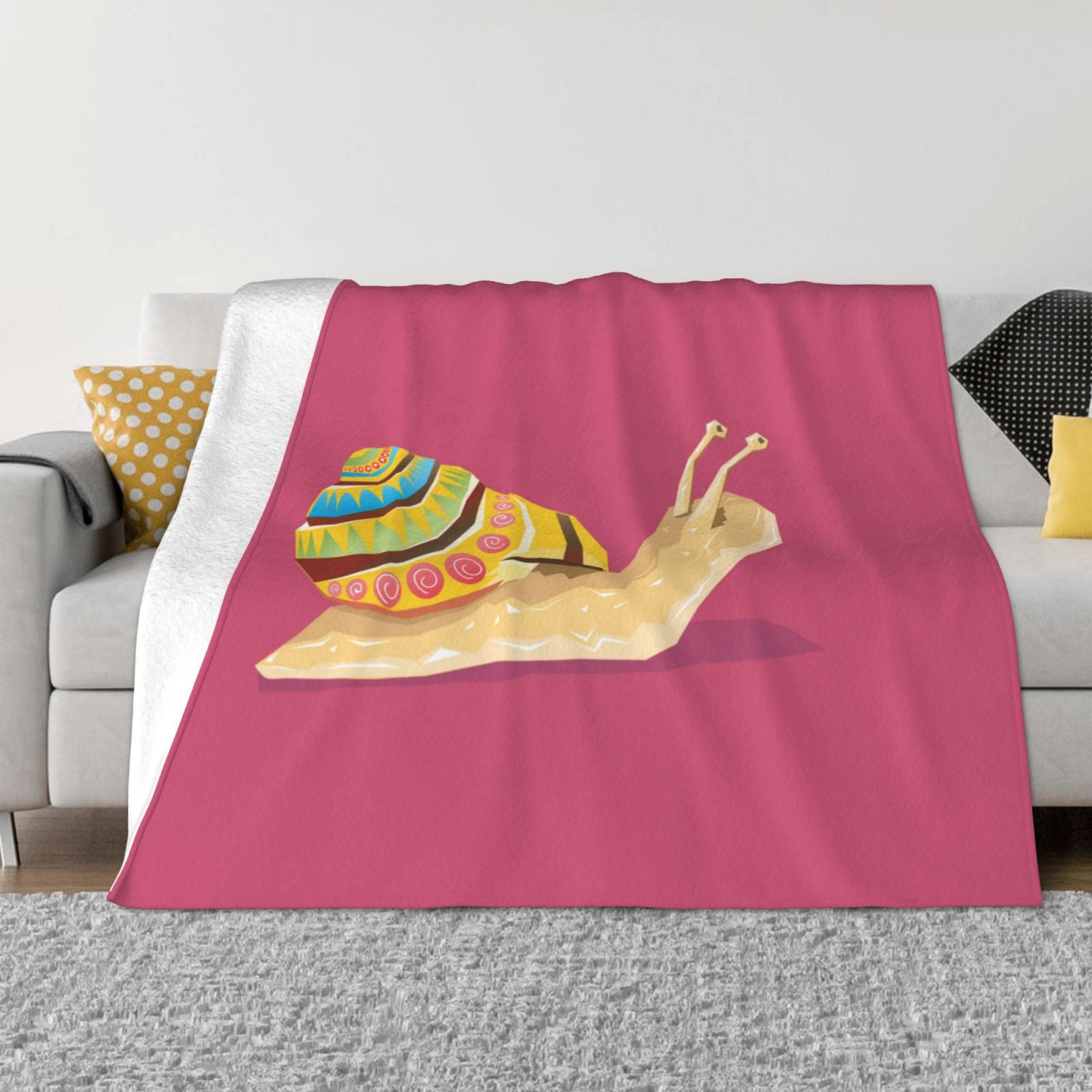 LNWH Super Soft Flannel Bed Blanket, Cozy Fluffy Warm All Seasons ...