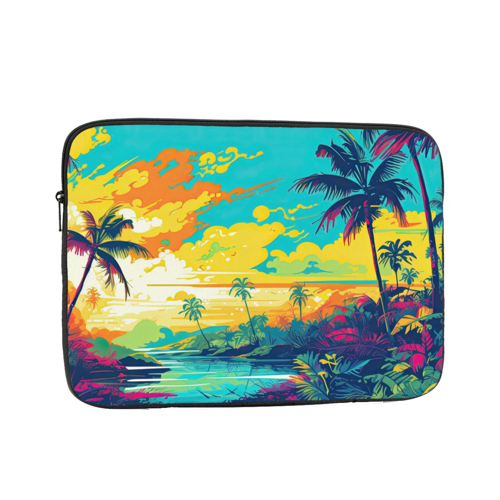 LNWH Tropical Island Beach Pattern Laptop Sleeve, Notebook Computer ...