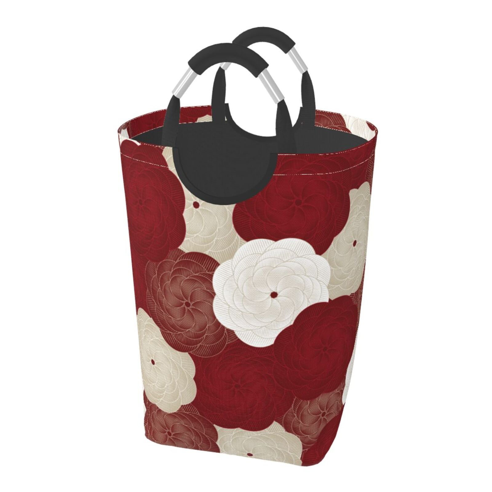 LNWH Vector Vector Seamless Flowers Pattern Laundry Basket, 50L Large ...