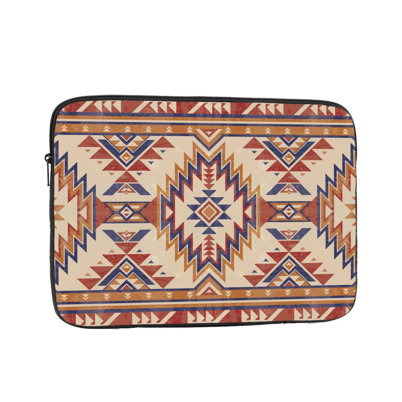LNWH Vintage Zigzag Indian Geometry Pattern Laptop Sleeve, Notebook ...
