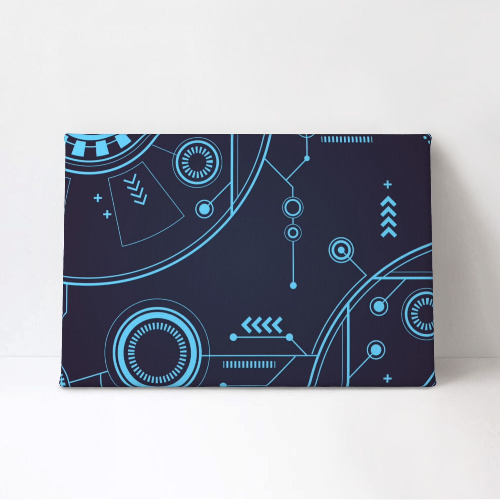 LNWH Wall Art Prints, Abstract Tech Art Pattern Canvas Painting for ...