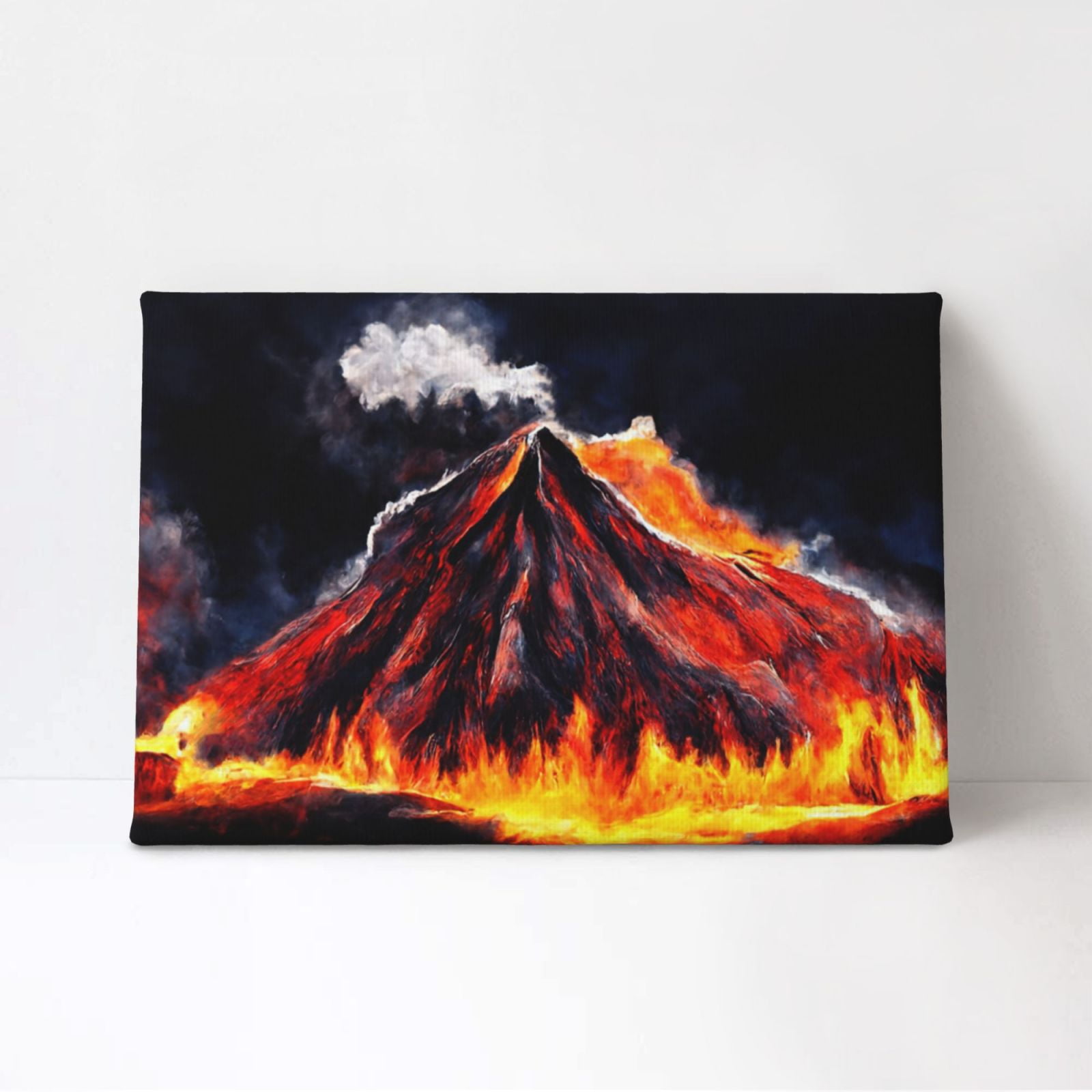 LNWH Wall Art Prints, Volcanic Eruption Abstract Art Pattern Canvas ...