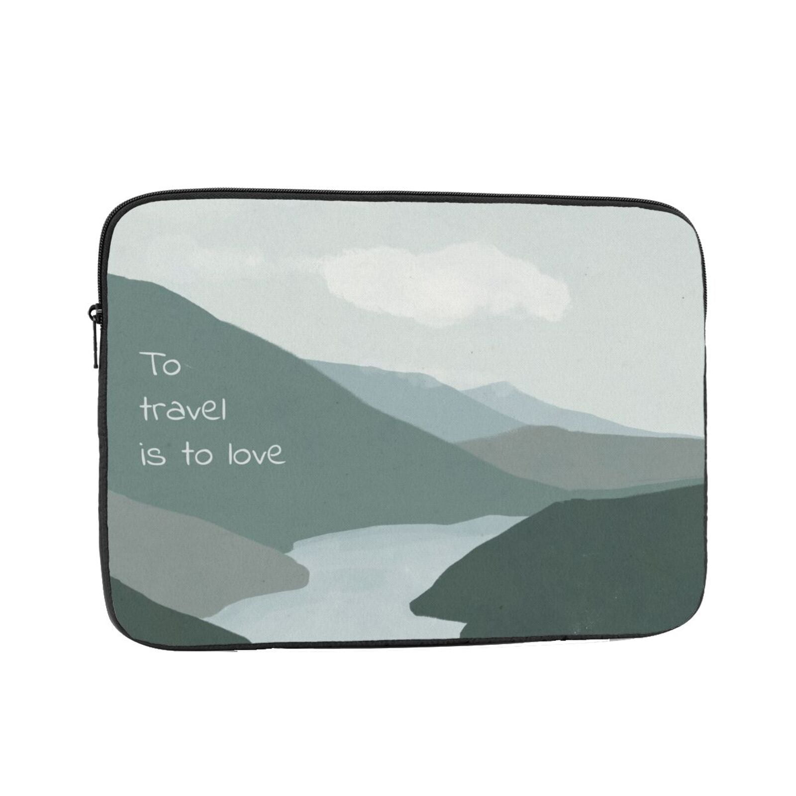 LNWH Watercolor Mountain Landscape Art Pattern Laptop Sleeve, Notebook ...