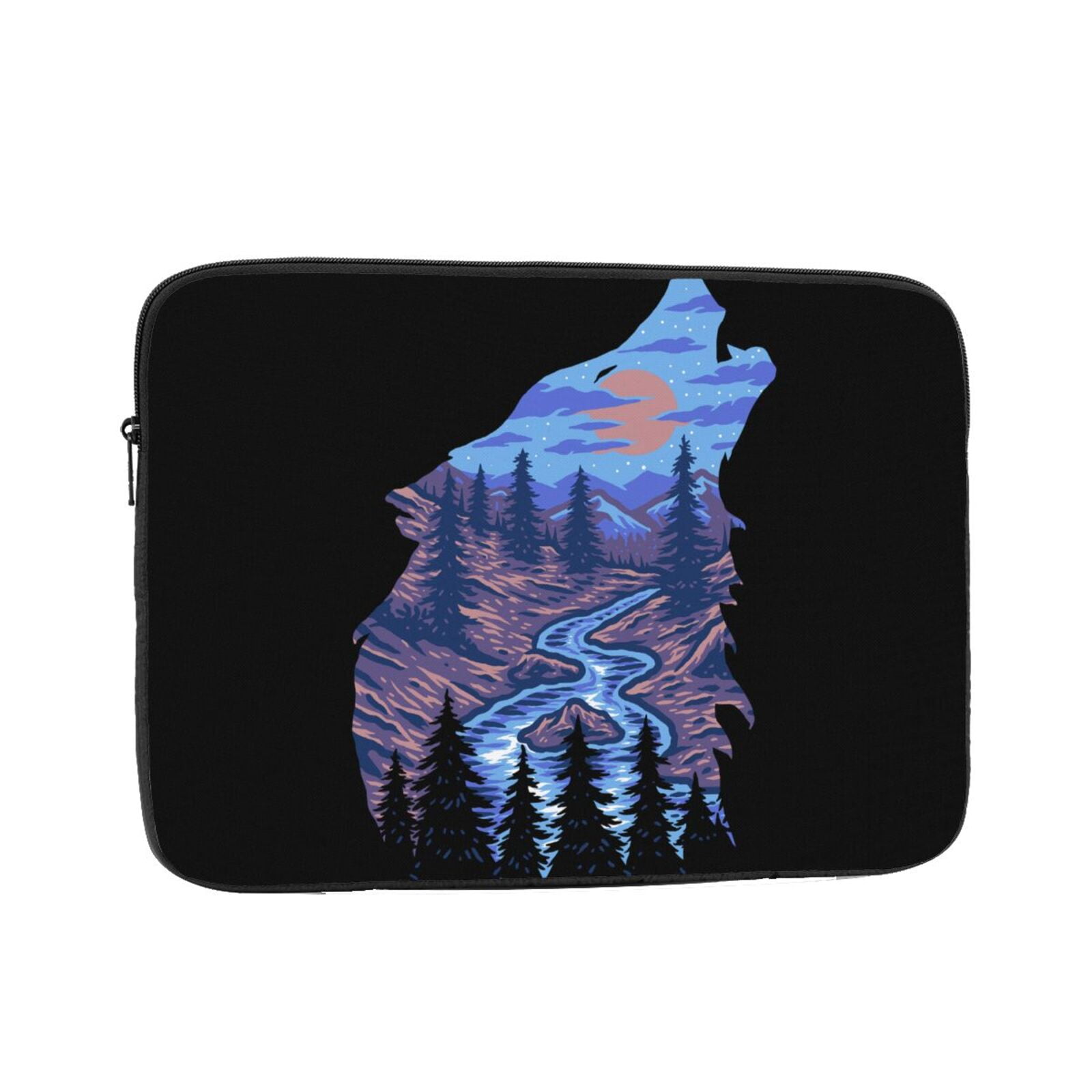 LNWH Wolf Forest Landscape Pattern Laptop Sleeve, Notebook Computer ...