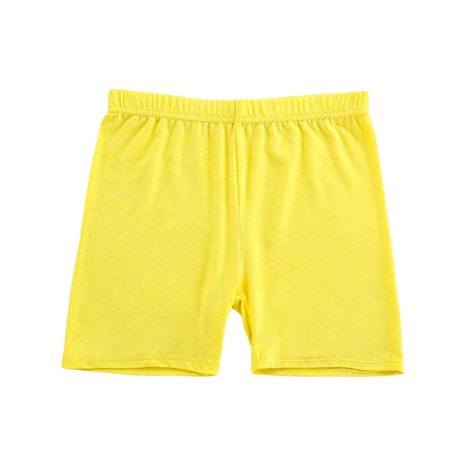 LNWUY Children Girl Stretch Cotton Span High Waist Active Basic Short ...