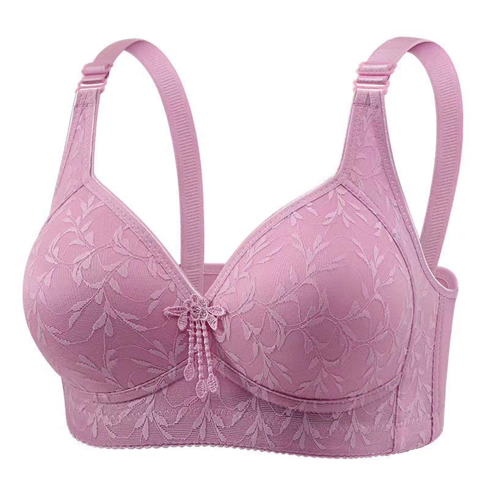 LNWUY Daisy Lace Bras for Women Back Buckle No Underwire Comfort Senior ...