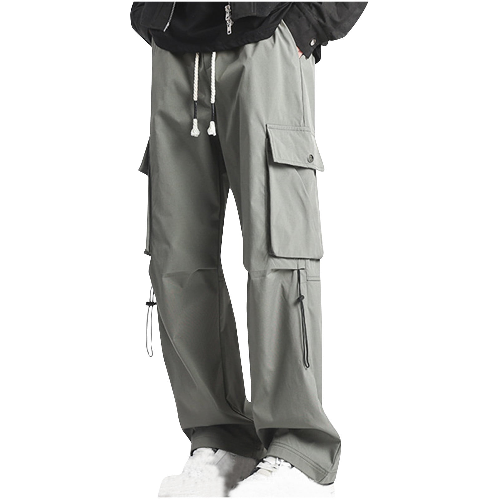 LNWUY (M-5XL) Big and Tall Work Cargo Pants for Men Relaxed Fit Pants ...