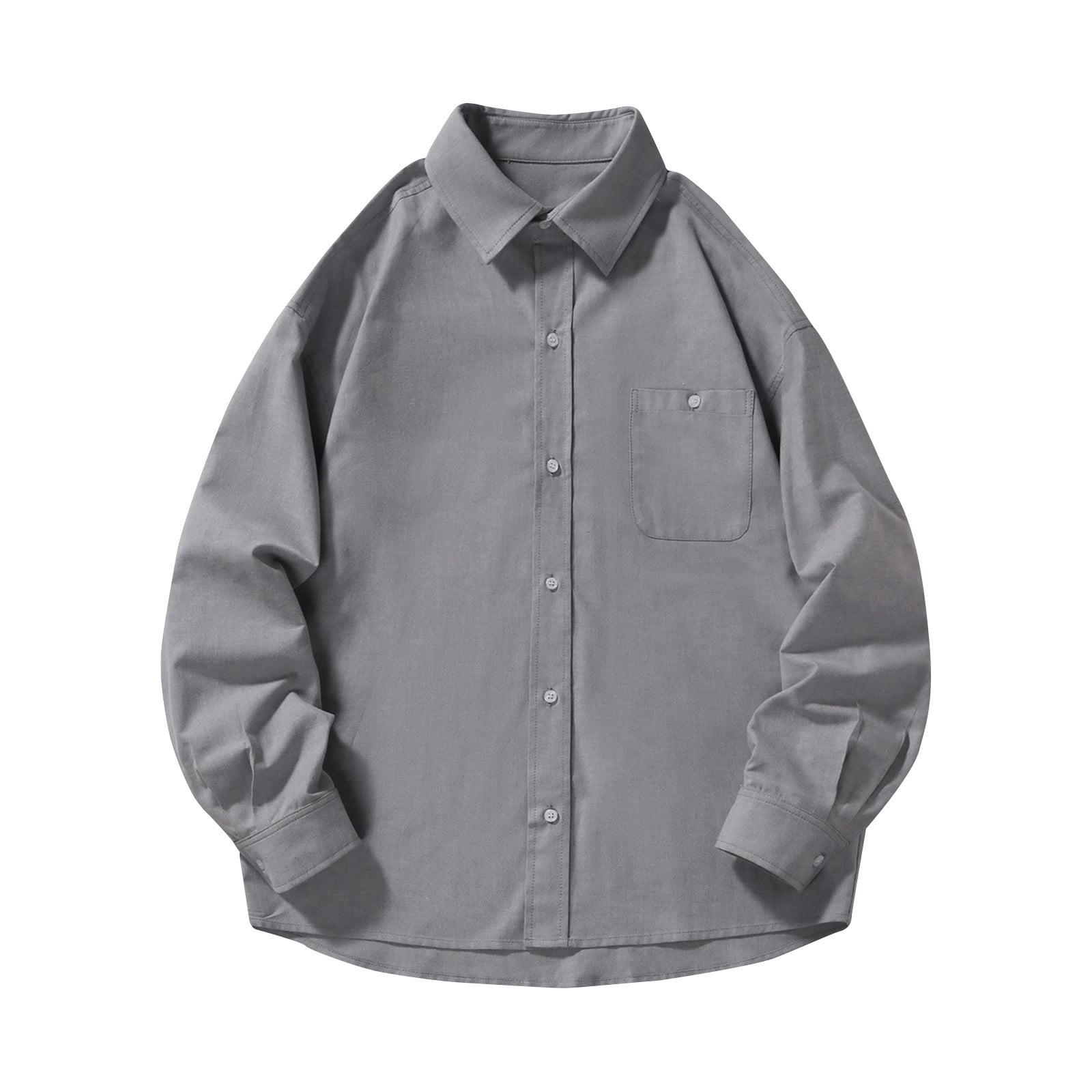 LNWUY Mens Lightweight Button Down Shirt Jacket Casual Jacket Overshirt ...