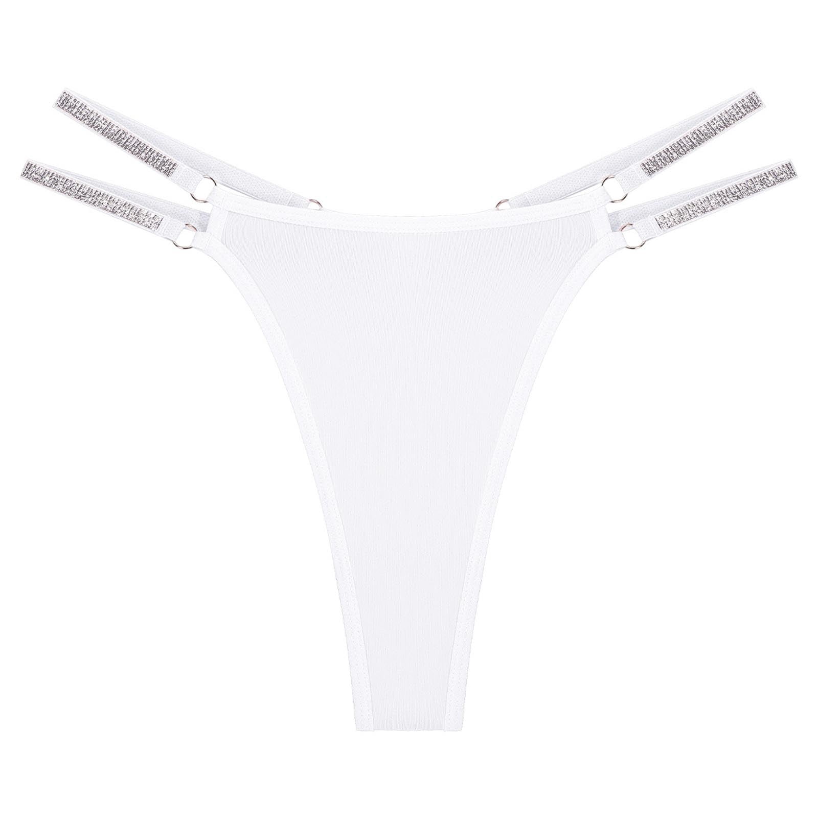 LNWUY Women Panties Low Rise Hollow Out Waist G-String Thongs Ring Link ...