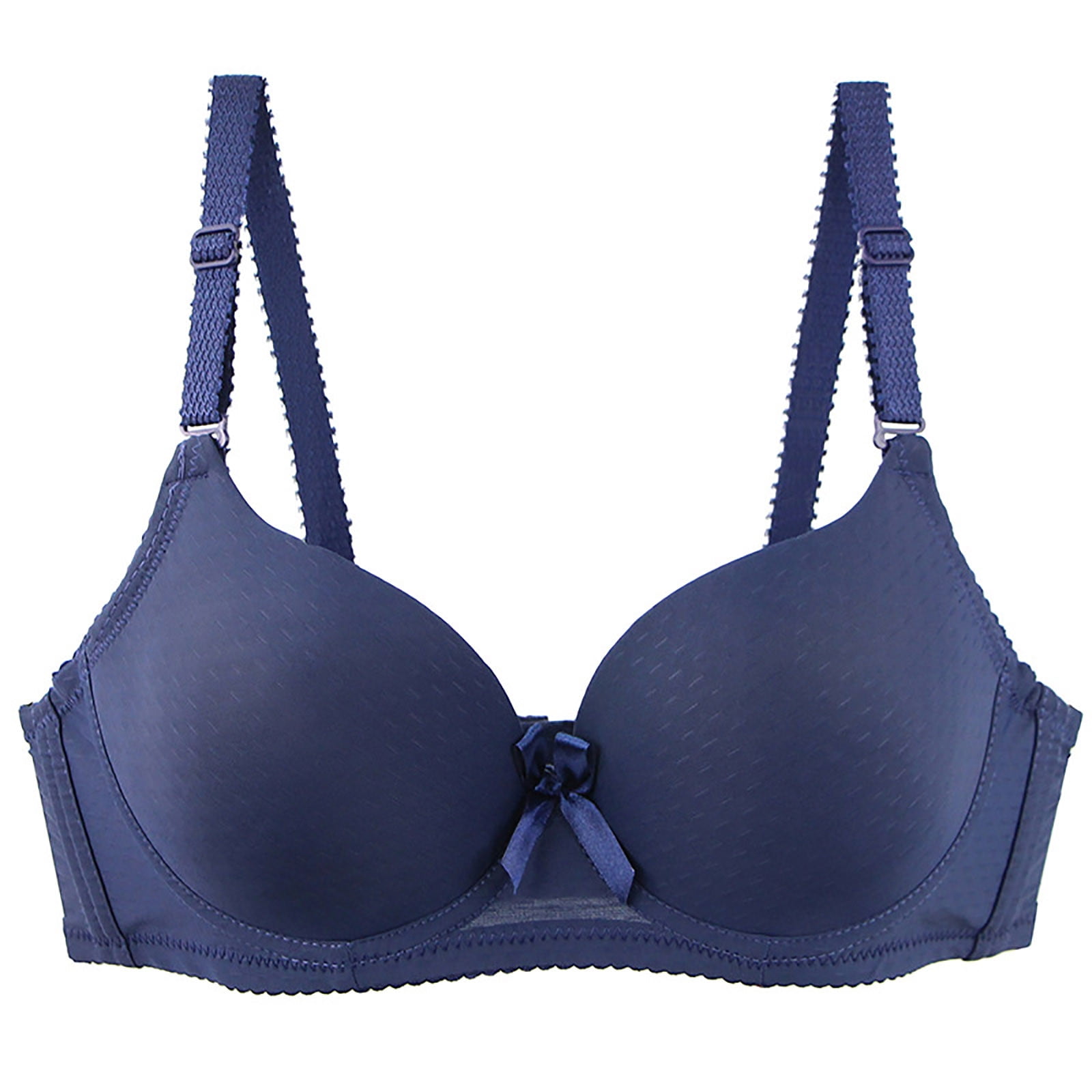 LNWUY Women's Underwear Solid Color Glossy Non-marking Bra Plus Size ...