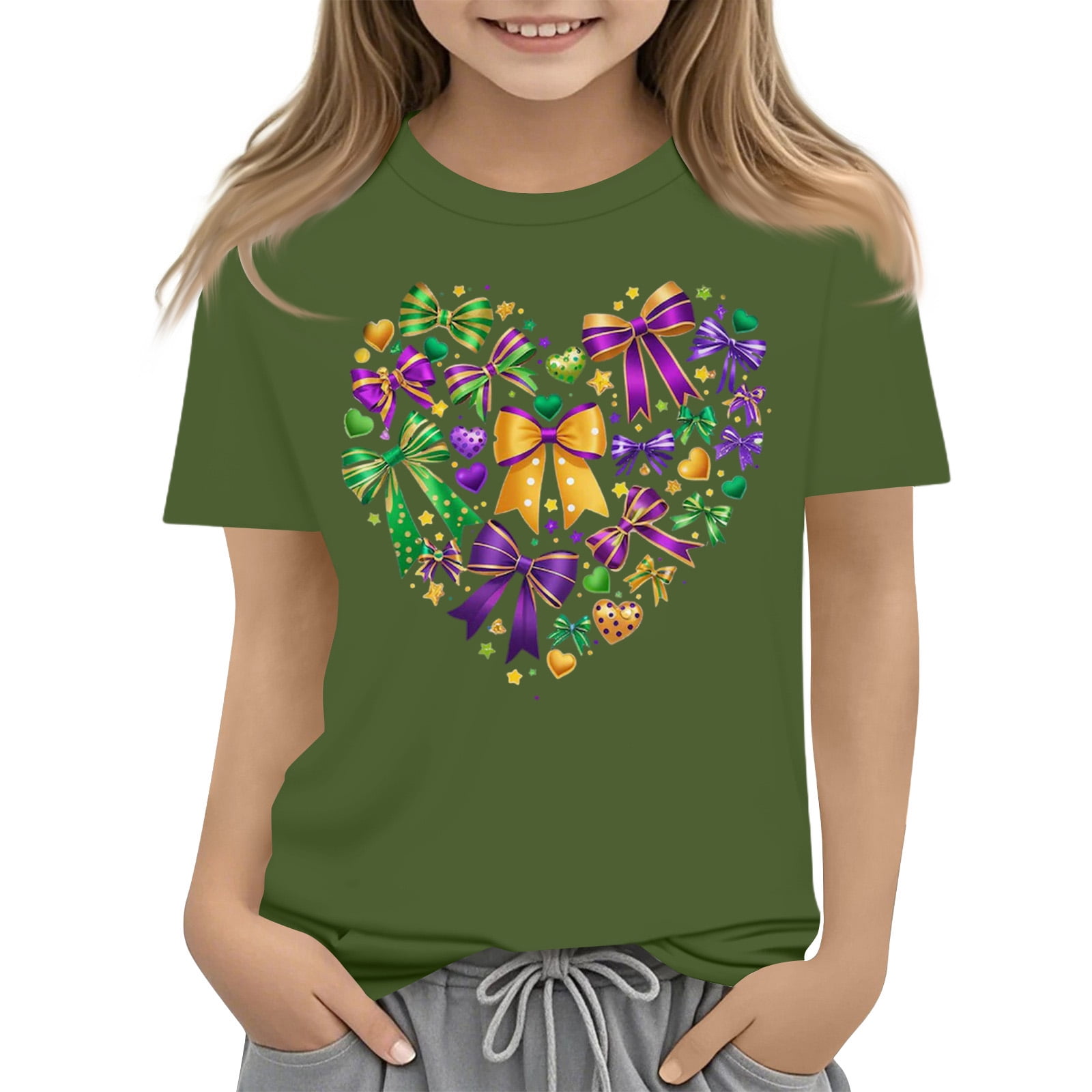 LNZGNM Mardi Gras Kid's Tee Funny Graphic Comfortable Fit Shirt 2026 ...