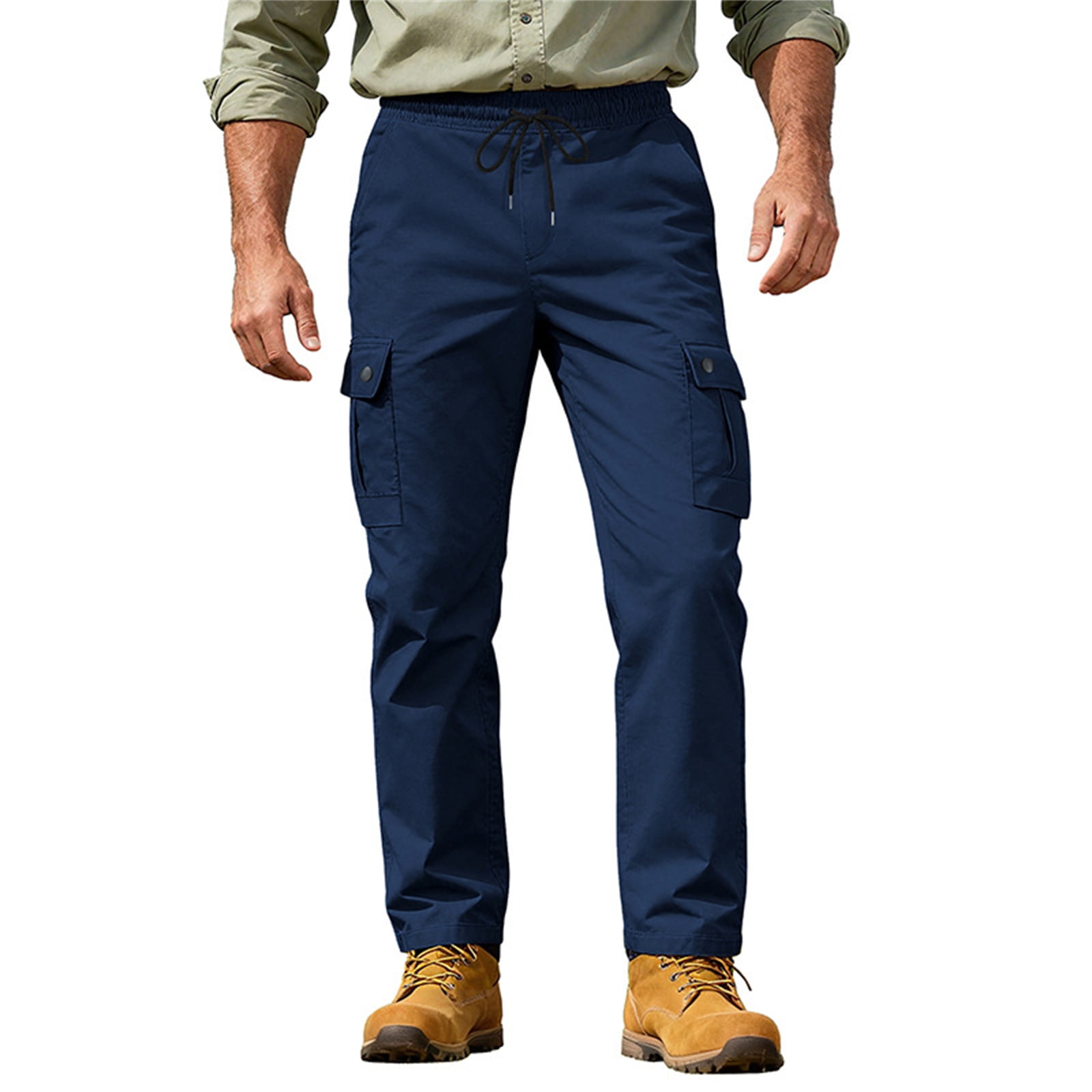 LNZGNM Tactical Pants for Men Outdoor Ripstop Waterproof Work Pants ...