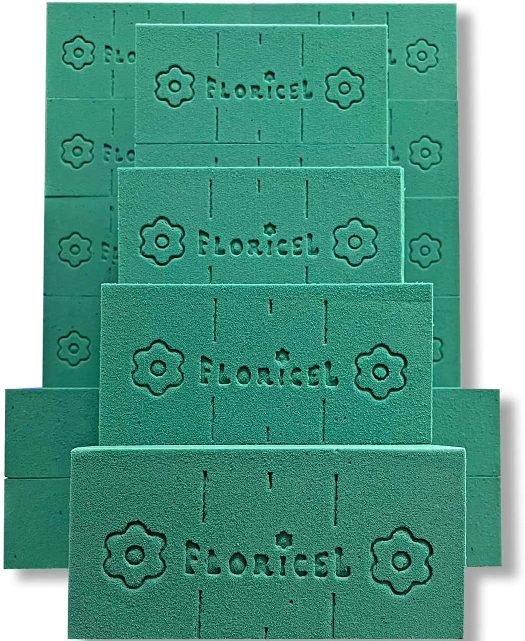LO Florist Supplies Premium 48 Bricks Fresh Floral Foam, Green ...