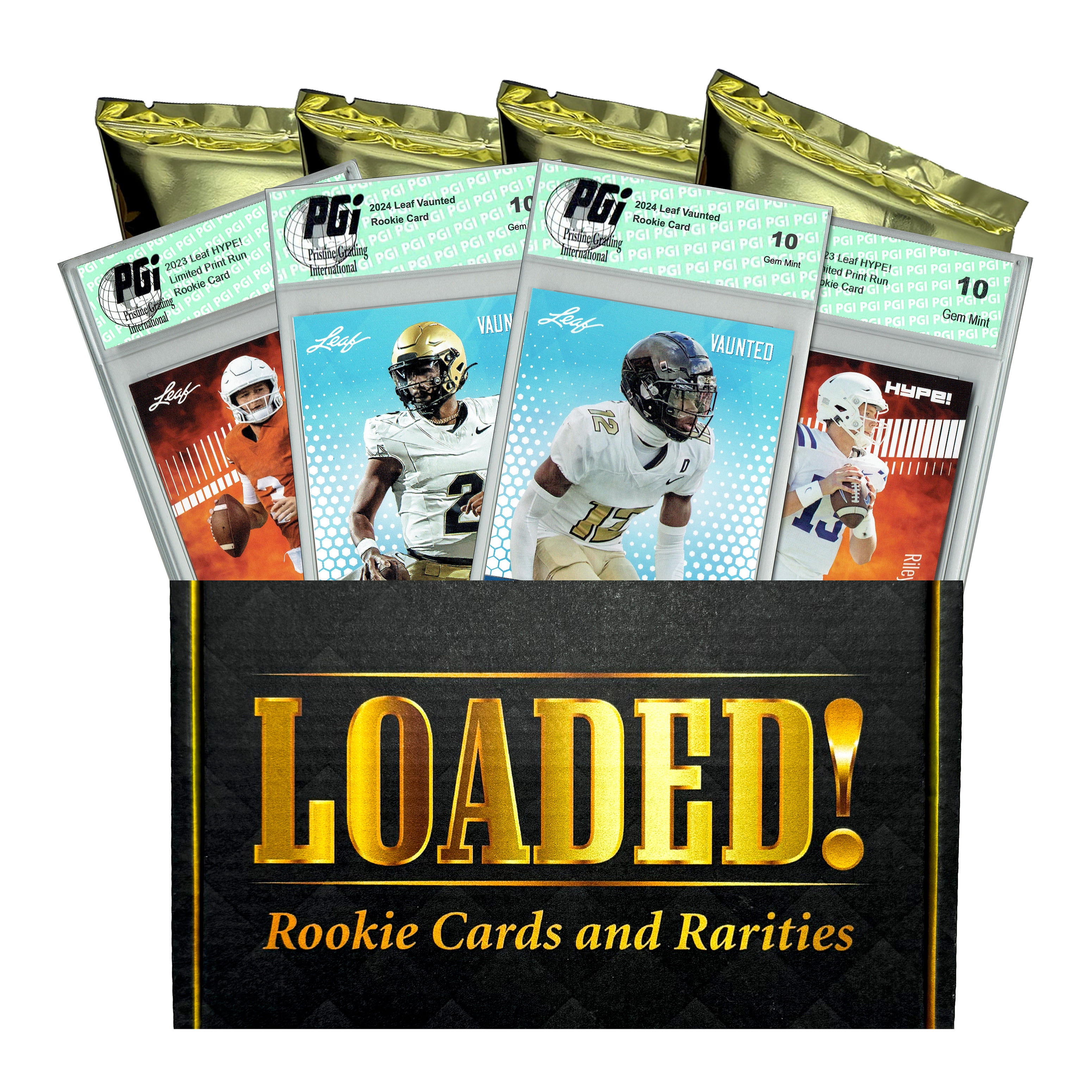LOADED! 2025 Football Draft Collector's Box: 4 PGI 10 Rookie Cards ...
