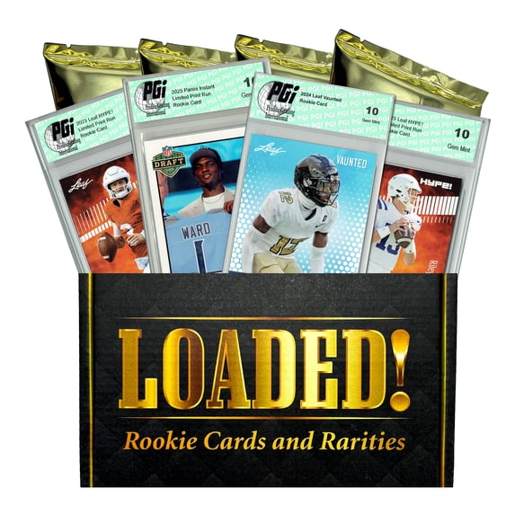 LOADED! PGI 10 2025 Football Draft Collector's Box: 4 Rookie Cards ...
