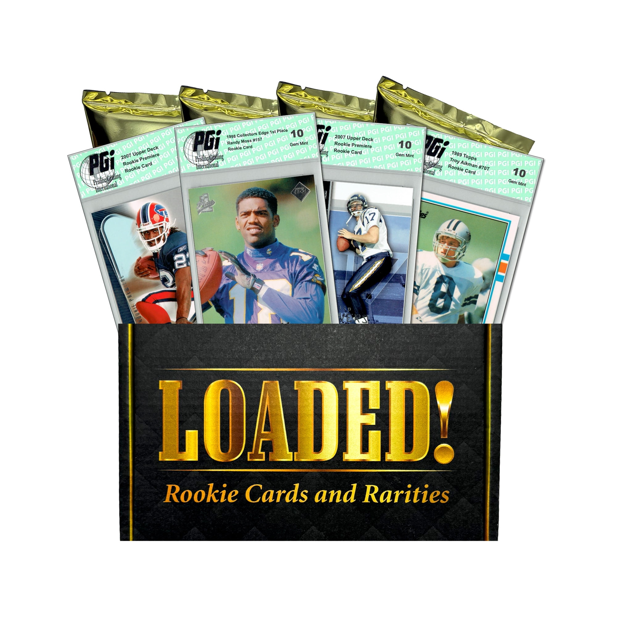 LOADED! Legends PGI 10 Football Collector's Box: 4) Rookie Cards – Moss ...