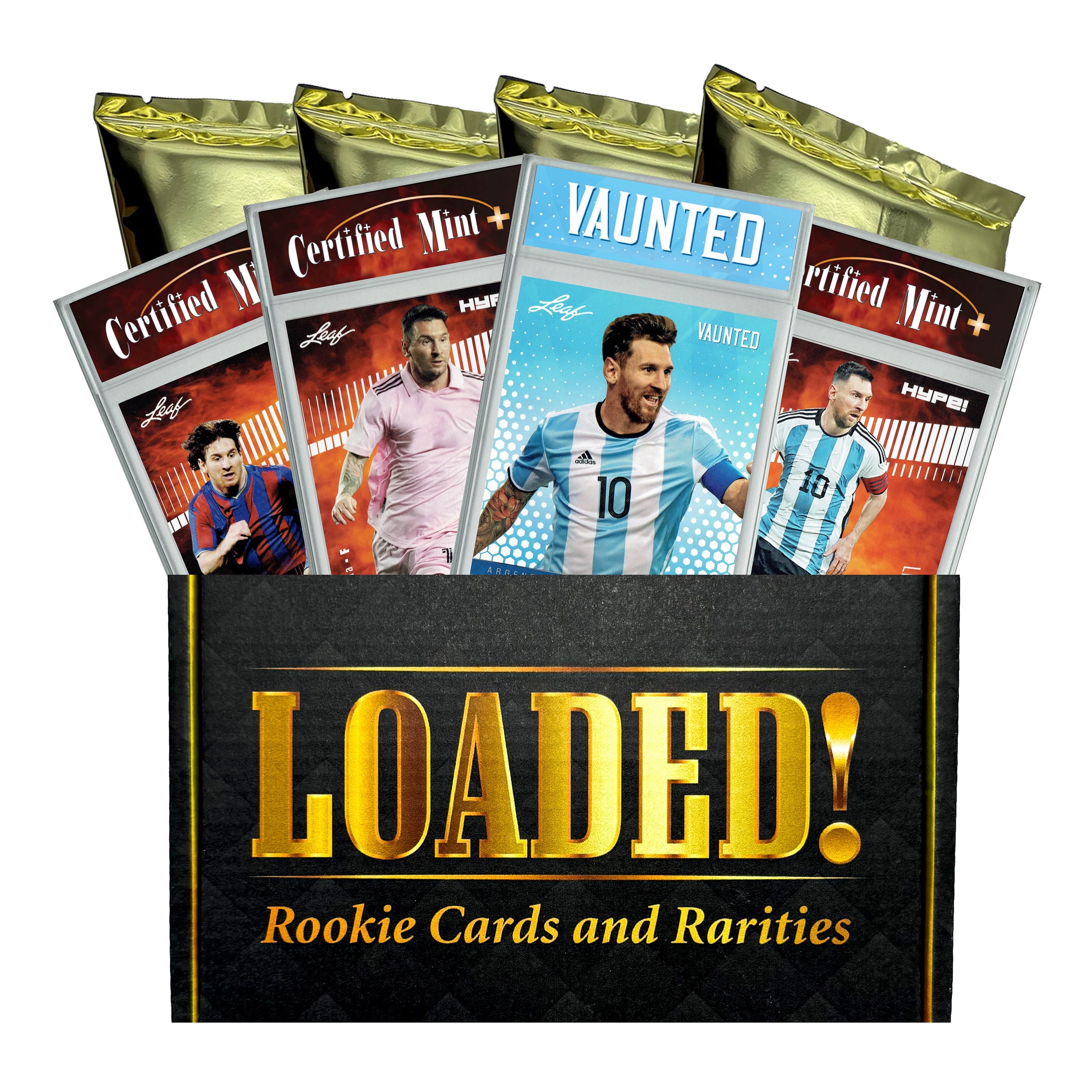 LOADED! All Lionel Messi Soccer Collector's Box: 4 Certified Mint+ ...