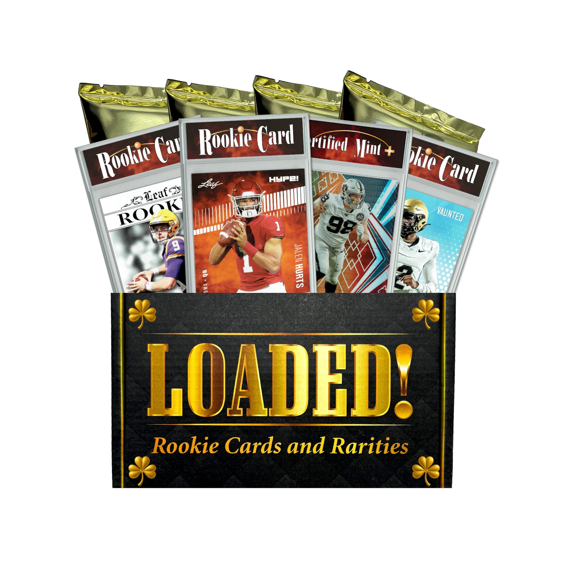 LOADED! Lucky Football Collector's Box: 4 Certified Mint Rookie & Star ...