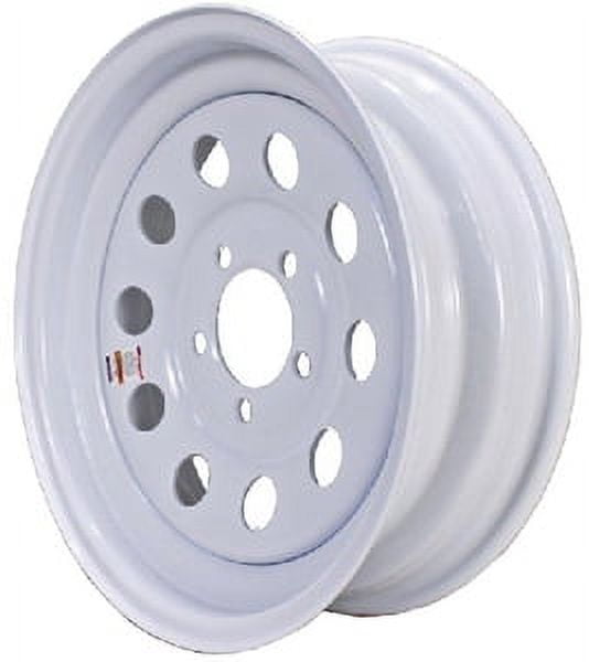LOADSTAR Loadstar Modular Steel Wheel Rim White With Stripes 20553 ...