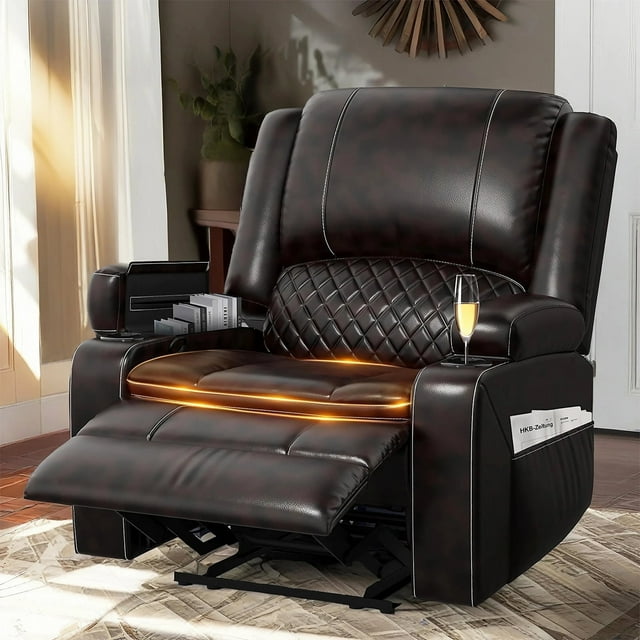LOBERFVE Recliner Chairs for Adults, Oversize Manual Reclining Chair ...