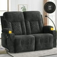 LOBERFVE Recliner Sofa, Double Reclining Loveseat, 2 Seater Sofa Home ...