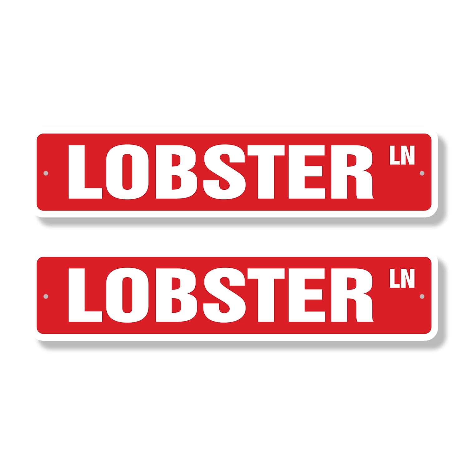 LOBSTER Classic Street Sign (2 Pack) seafood restaurant signs decor ...