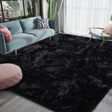 LOCHAS Luxury Fluffy Rug Ultra Soft Shag Carpet for Bedroom Living Room ...