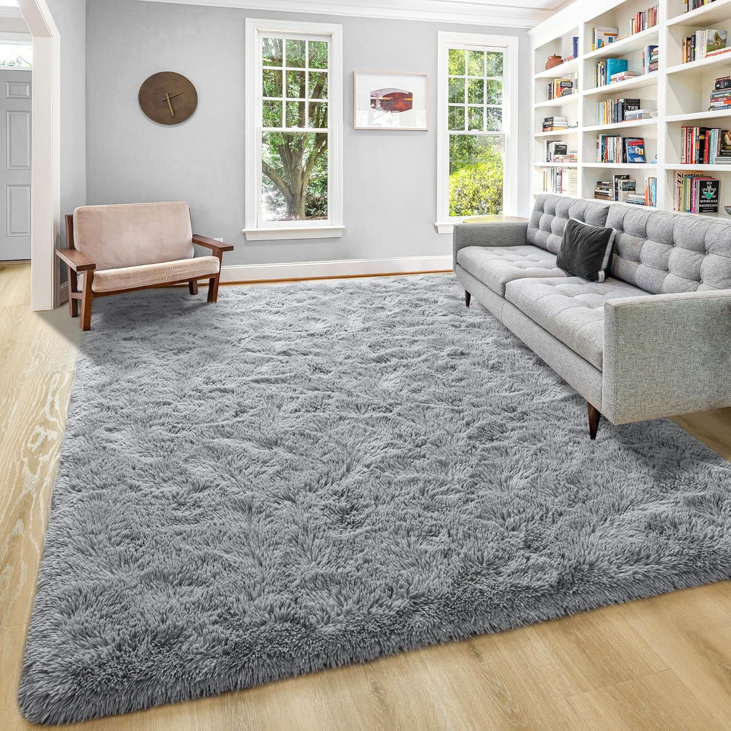 Lochas Luxury Fluffy Shag Rug, Ultra Soft Velvet, Anti-Slip, 5'x8 ...