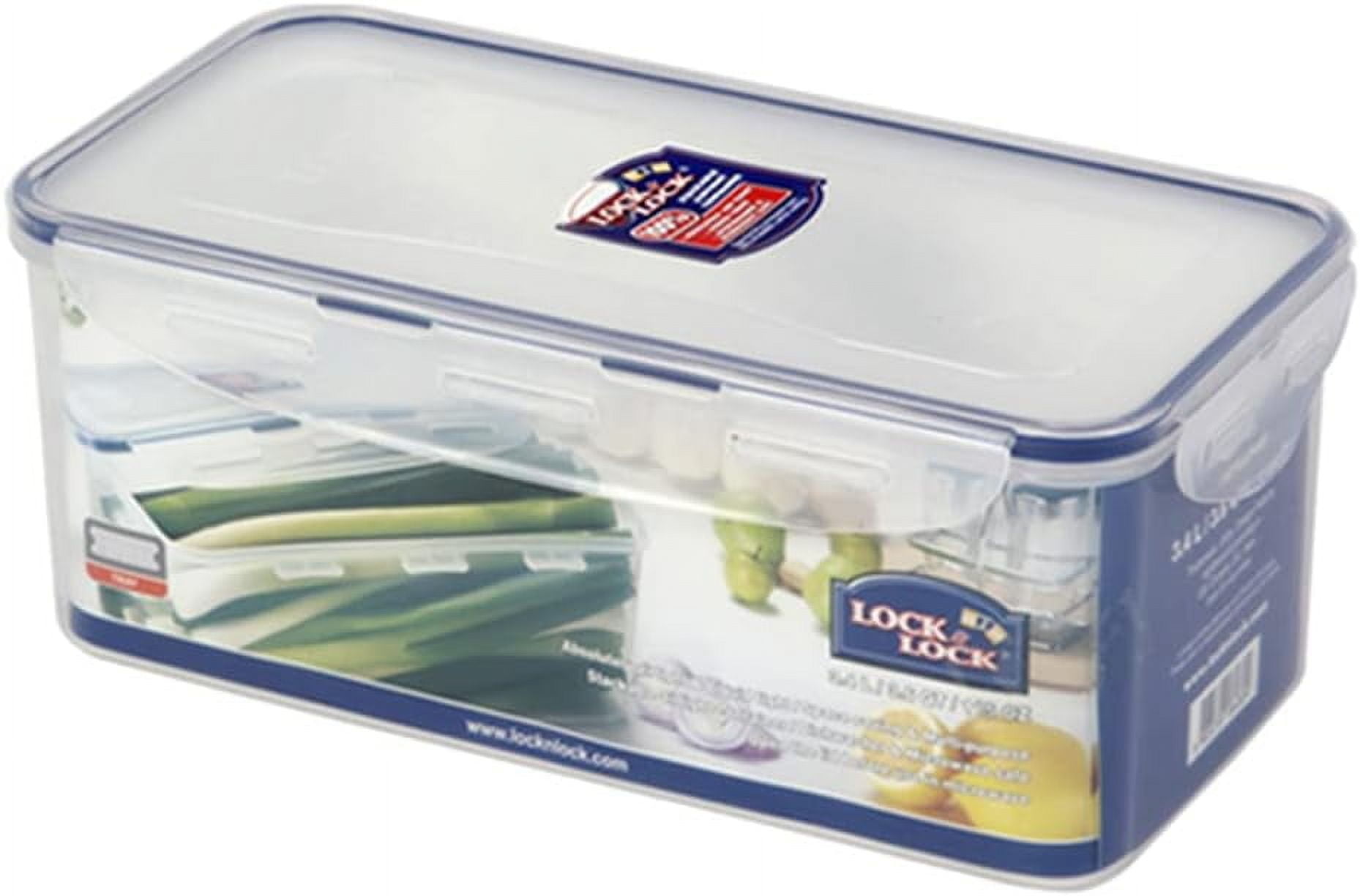 LOCK & LOCK Airtight Rectangular Food Storage Container with Drain tray ...