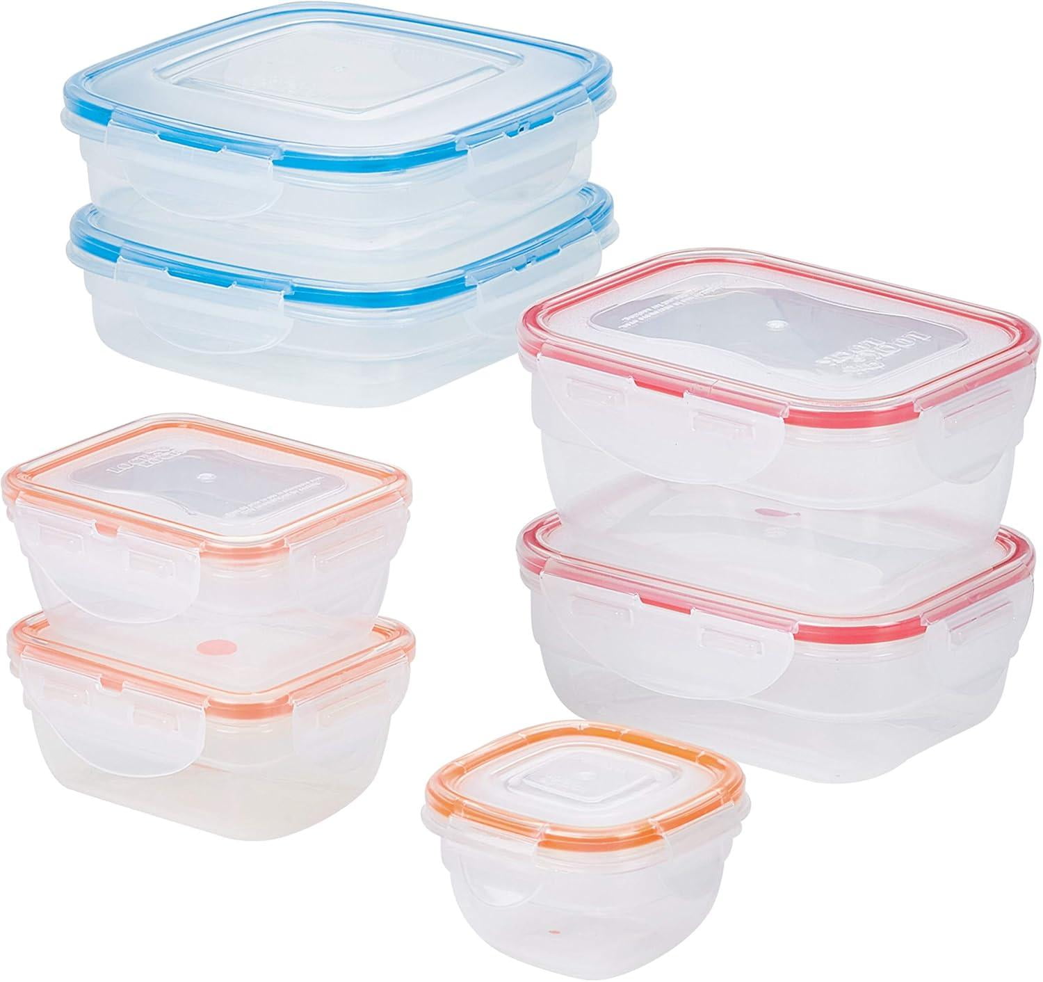 LOCK & LOCK Easy Essentials Color Mates Food Storage lids/Airtight ...