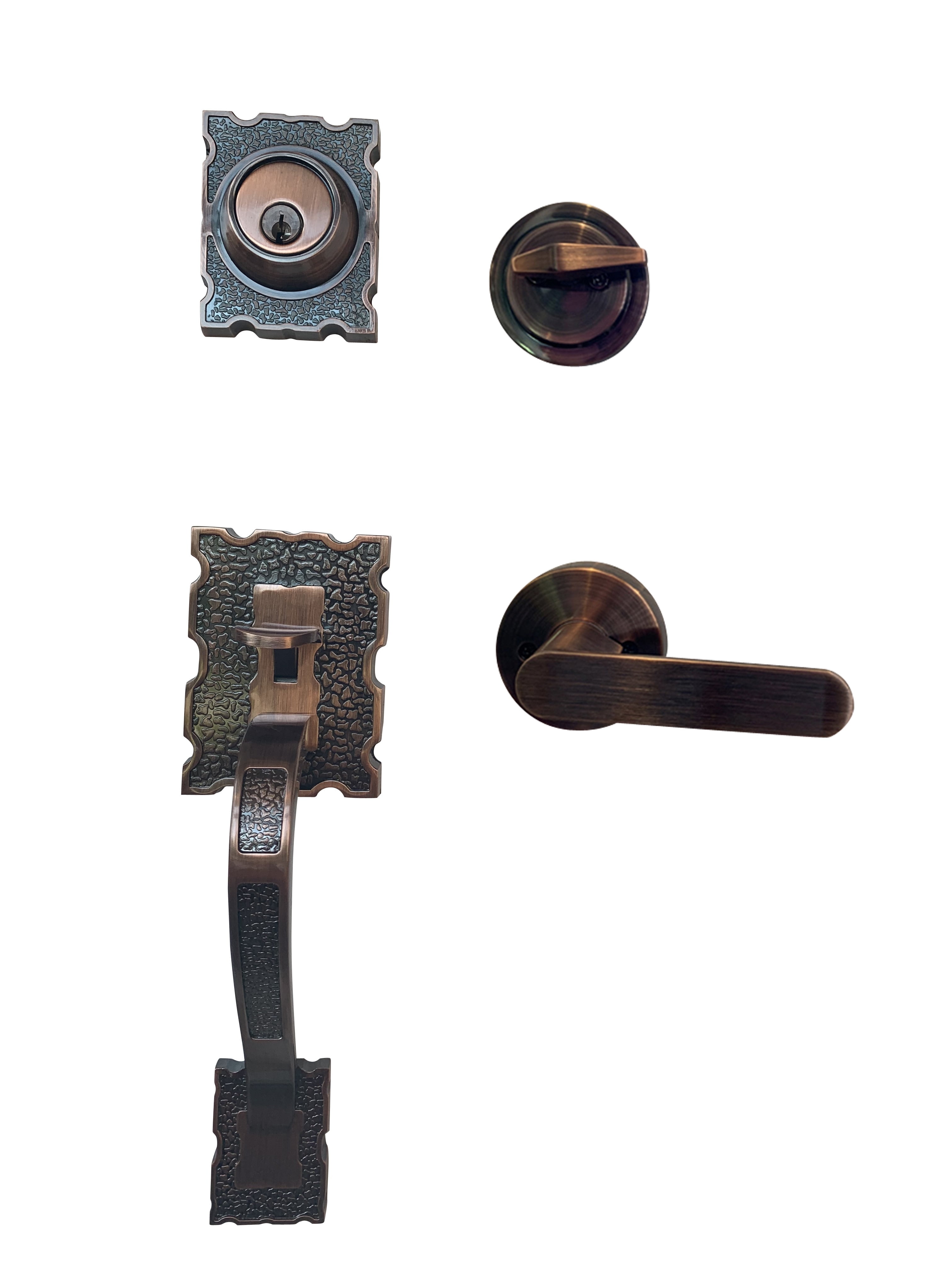 LOCKSET Reversal Front Single Door Hardware Set LAMA, Grip Entry Door ...