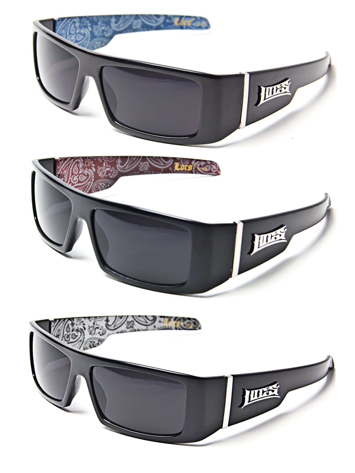 LOCS 3 Pair Deal Locs 1- Black w/ White BANDANA & 1- Black w/ Red ...