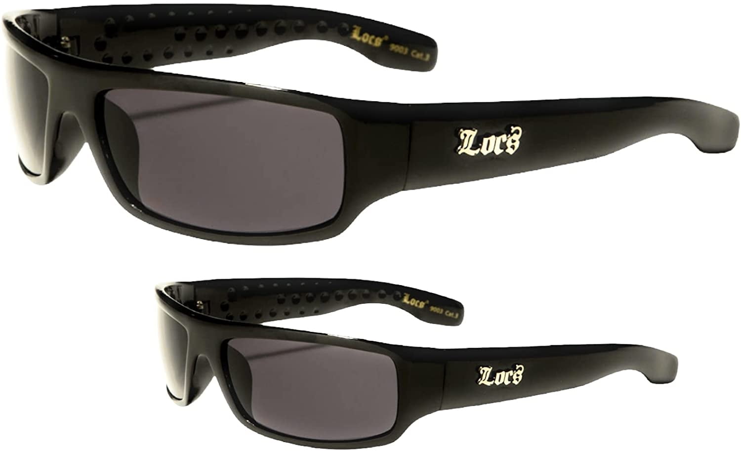 LOCS Hardcore Shades 2 Pack Father & Son HARDCORE LOCS Sunglasses | BLACK Old School 1- 9003 ...