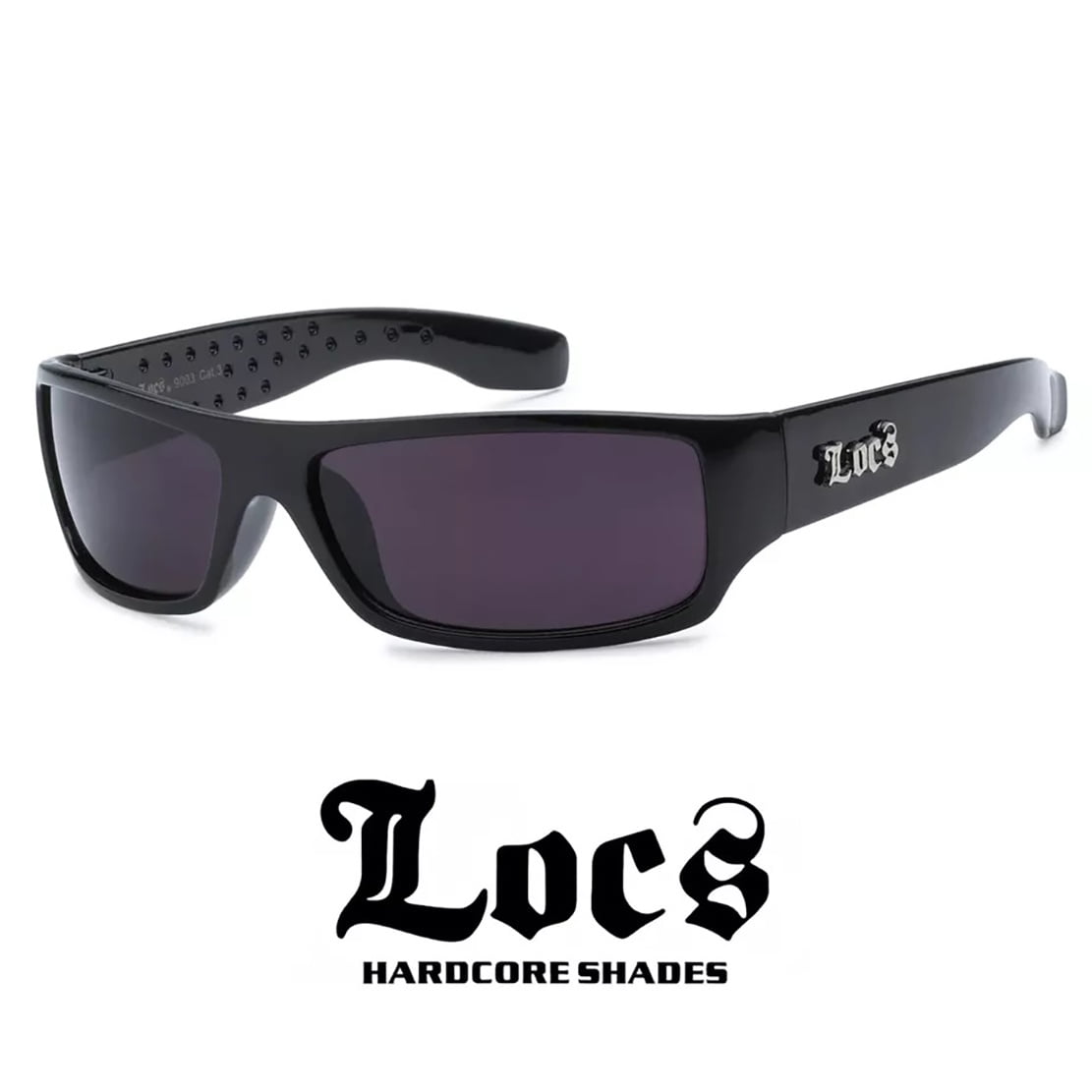 LOCS OG Biker Shades Original Gangster Men's BLACK Designer Sunglasses ...
