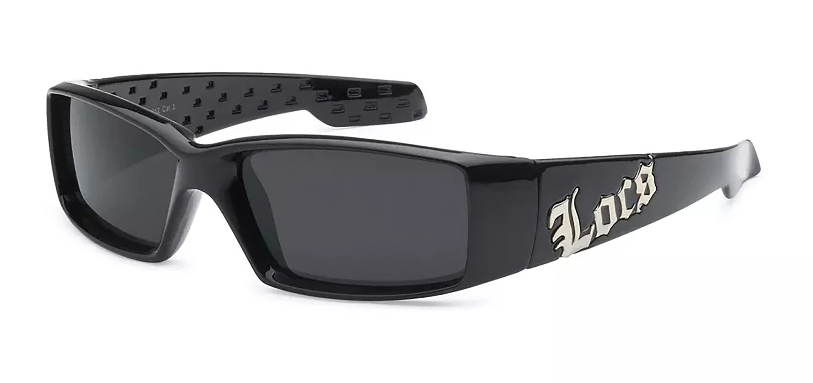 Locs Rectangular Gangster Black Shades Mens Designer Sunglasses Cholo