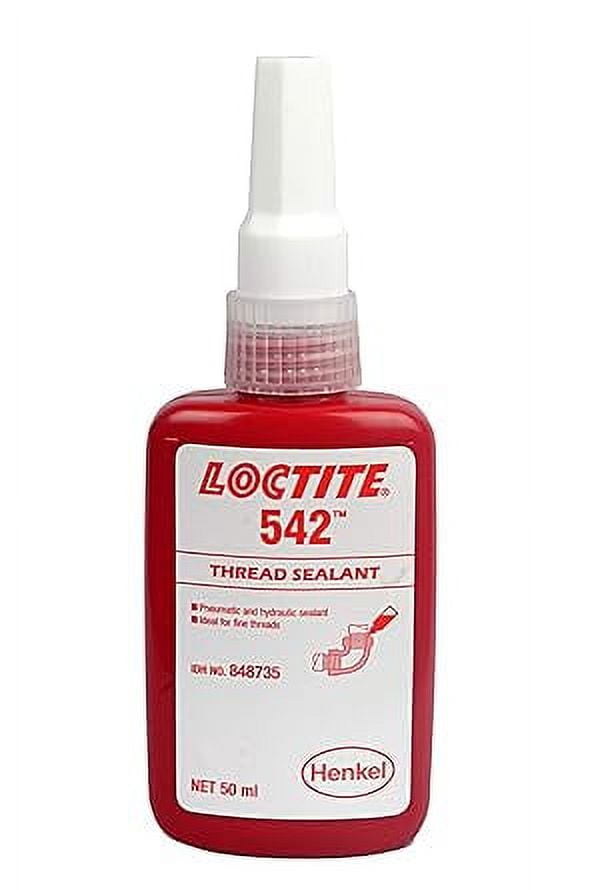 LOCTITE 542-50ml| medium strength |oil, hydraulic fluids resistant |anti clog fluid filtration ...