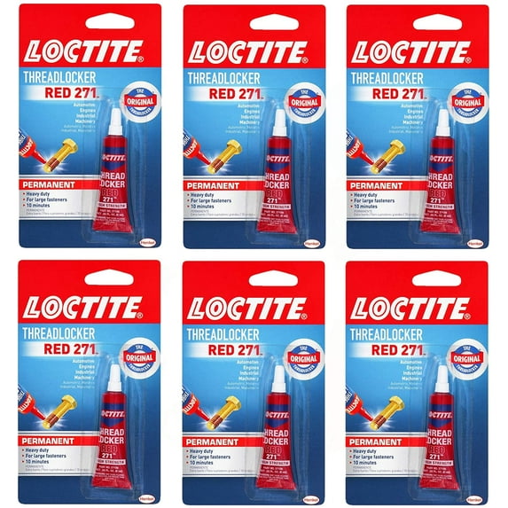 Loctite, Threadlocker Red 271, 0.2-fl oz, Heavy-Duty Adhesive - Walmart.com