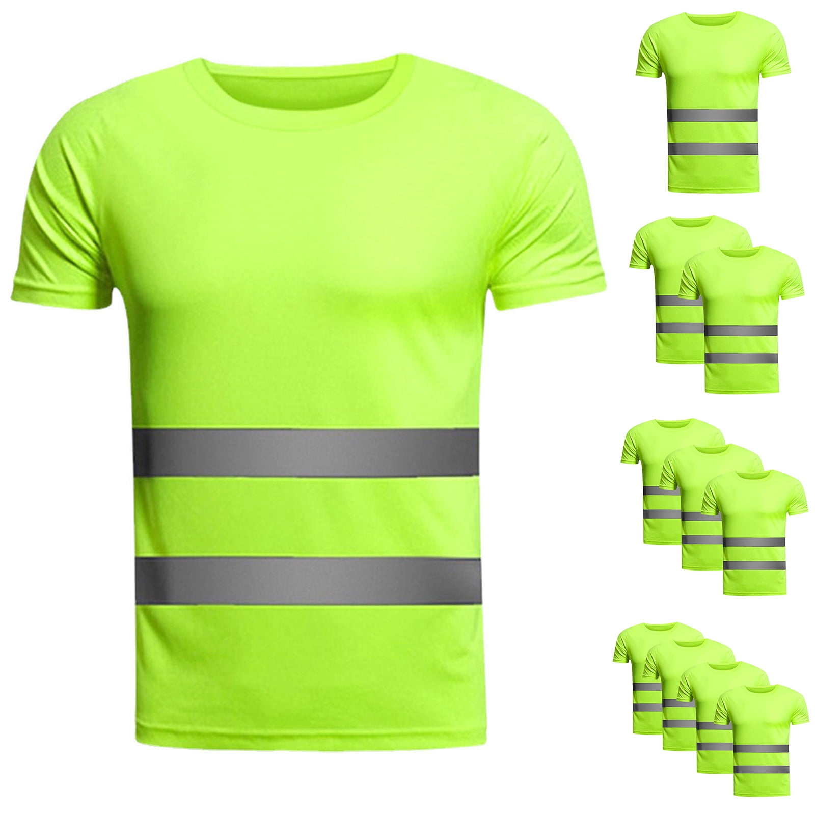 LODIENY High Visibility Shirts for Men Class 3 Hi Vis Reflective Safety ...