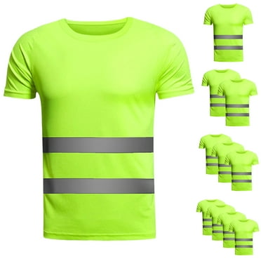 CHCNHAC Hivis Shirts for Men Class 3 High Visibility Shirts Short ...