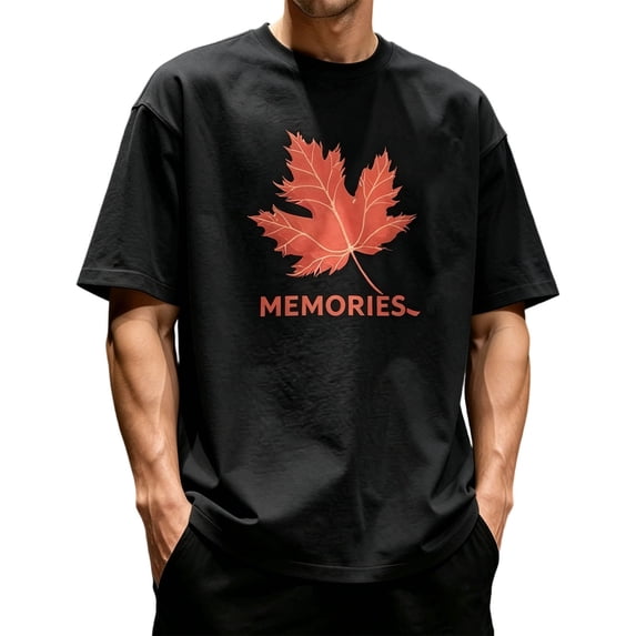 LODIENY Men's Leaf Graphic Shirts Summer Aesthetic Plant Print Short ...