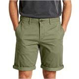 LODIENY Mens Lightweight Stretch Roll Up Chino Shorts Button Elastic ...