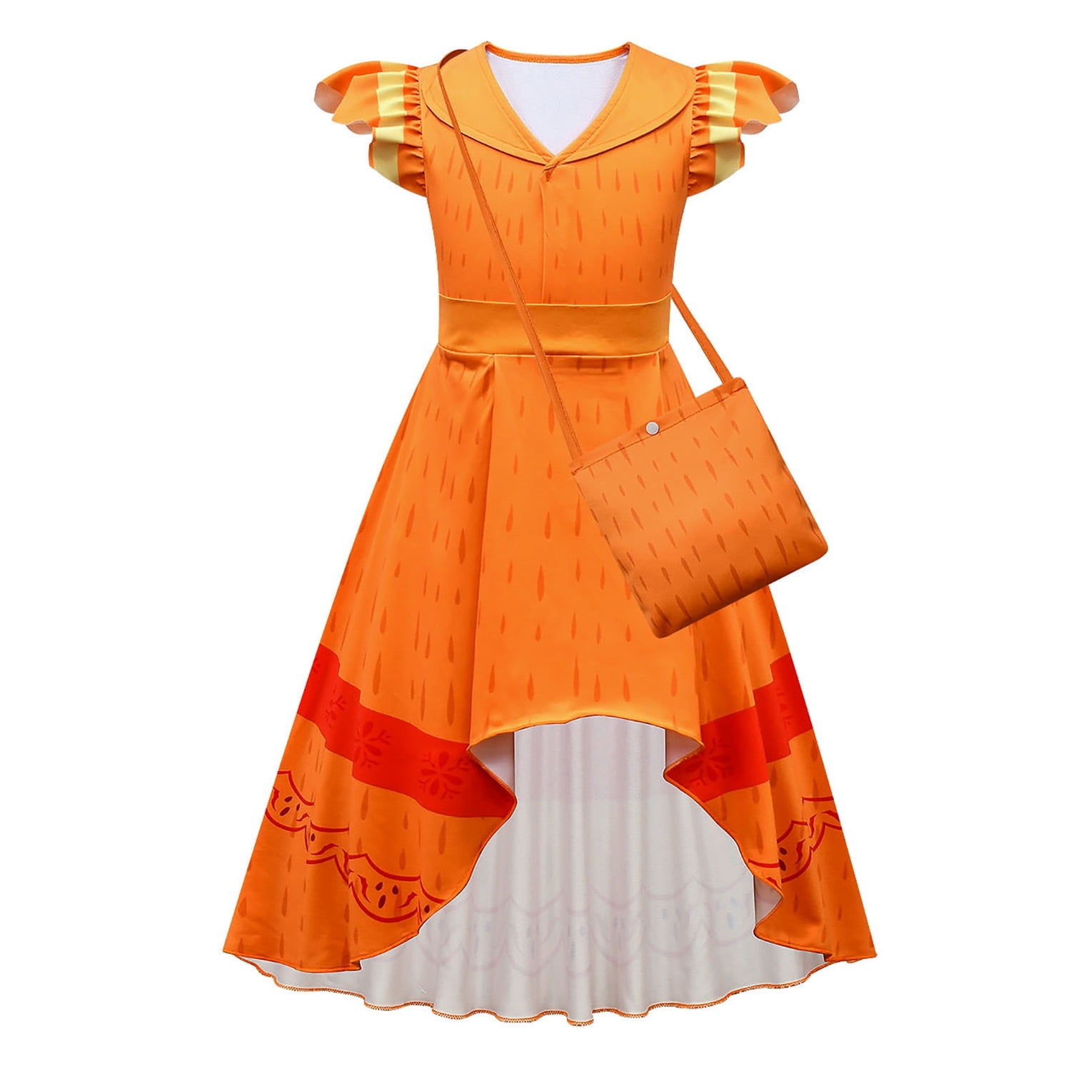 HAWEE Magic Princess Costume Girl Print Short Sleeve Casual Dress For ...